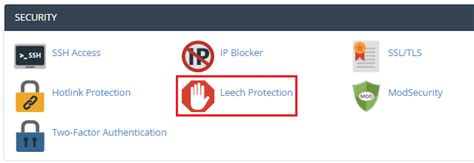How To Enable Leech Protection For A Directory Using Cpanel