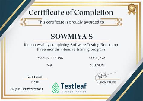 Sowmiya Kumar On Linkedin Im Pleased To Announce That Ive Completed