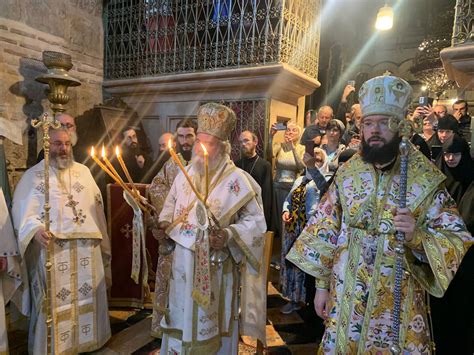 Митрополит Волоколамский Антоний совершил Литургию у Гроба Господня новость ОВЦС