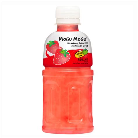 Mogu Mogu Strawberry Flavored Drink Bevanda Al Succo Di Fragola E