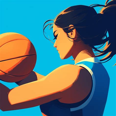 Premium Vector A New Zealander Woman Is Playing Netball