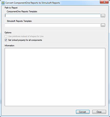 Import From ComponentOne Reports To Stimulsoft Reports Is Available