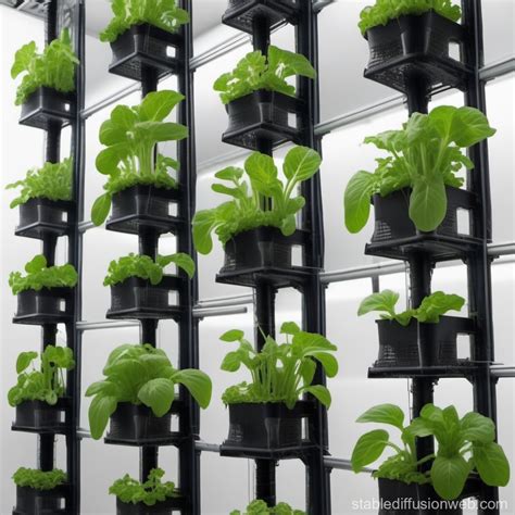 Efficient 3d Printed Vertical Farming Structures Stable Diffusion Online