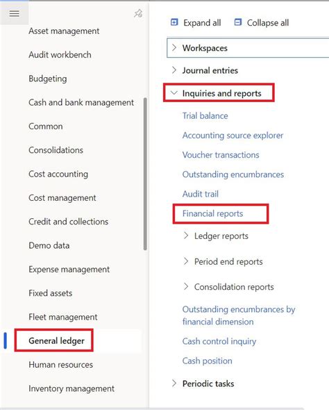 Financial Reports Management Reporter Distribution Email Using Power