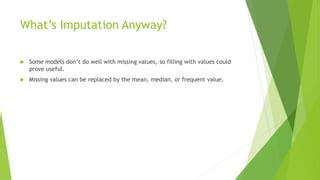 Scikit Learn How To Deal With Missing Values Ppt