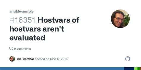 Hostvars Of Hostvars Arent Evaluated · Issue 16351 · Ansible Ansible