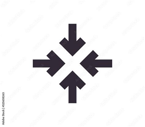 Scaling Symbol And Sizing Arrow Icon Simple Outline Linear Vector