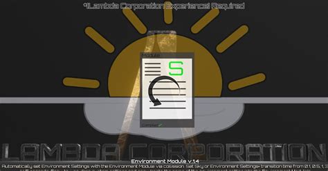 Auto Environment Settings Module