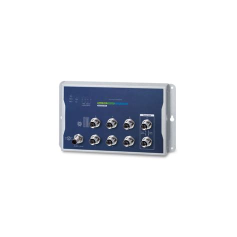 8 Port Industrial Managed Gigabit Switch Ieee 1588 And Synchronous M12 Connector With Automatic