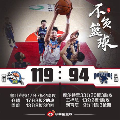 曾令旭177齐麟17分 新疆大胜同曦取四连胜手机新浪网