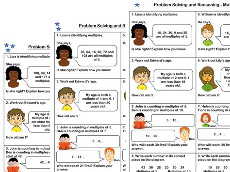 Reasoning And Problem Solving Multiplication And Division Year Walter Bunce S Multiplication