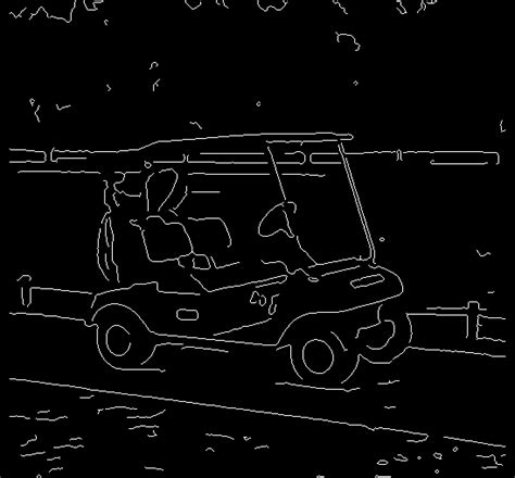 Edge Detection Results For The Golf Cart Image A Original Image Download Scientific