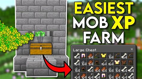 Easiest Mob Xp Farm For Minecraft Bedrock 1 21 No Spawner In 2025 Bedrock Minecraft City Farm