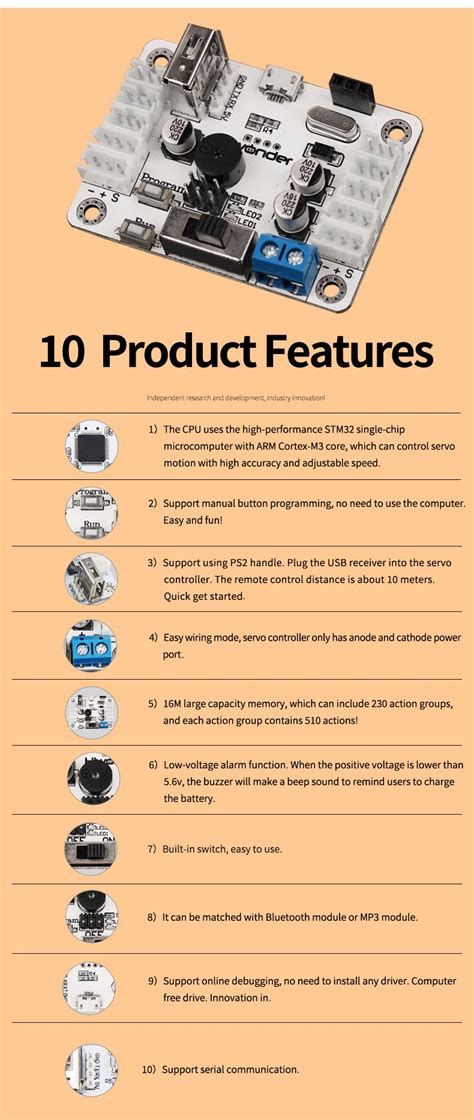 Hiwonder Serial Bus Servo Controller Communication Tester Oz Robotics