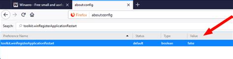 Disable Automatically Reopen Firefox After Windows Restart