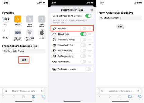 how to hide search bar on safari iphone