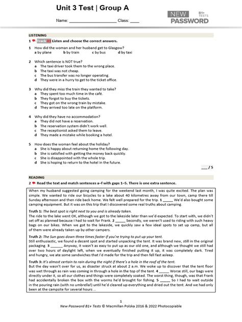 New Password B1 Ut 3a Pdf Language Arts And Discipline