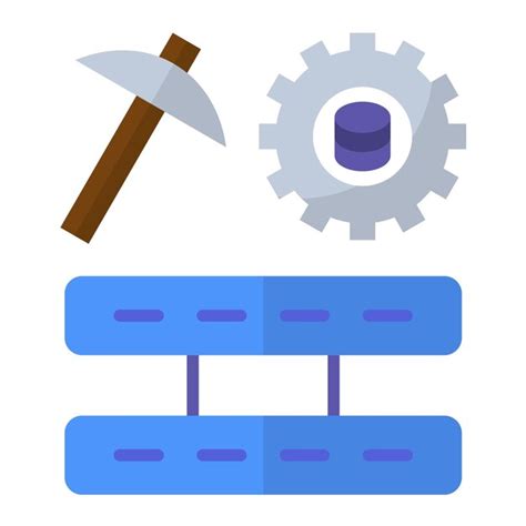 Premium Vector Data Mining Flat Illustration