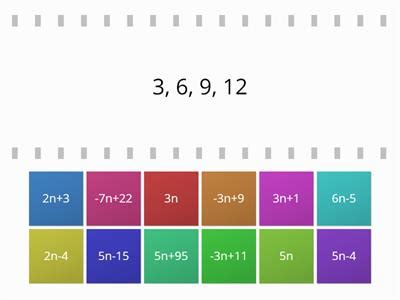 Nth Term Sequence Quiz Teaching Resources