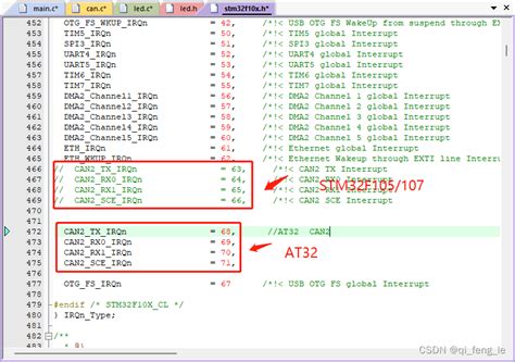 国产 Mcu At32f403a 替换 Stm32f105 移植双can通讯at32 移植stm32 Csdn博客