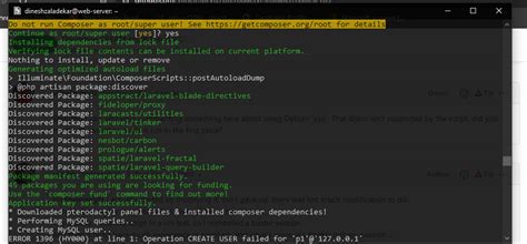 Operation Create User Failed · Issue 103 · Pterodactyl Installer Pterodactyl Installer · Github