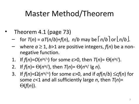 master method theorem ppt