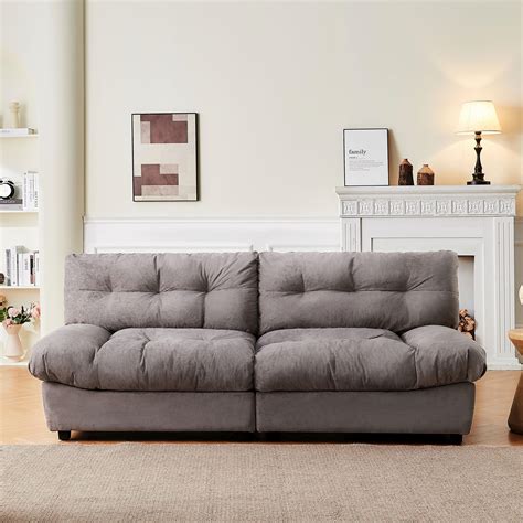 Mangodan 80 Chenille Cloud Deep Seat Sofas For Living Room
