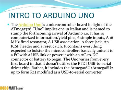 Ppt Arduino Uno India By Robomart Powerpoint Presentation Free