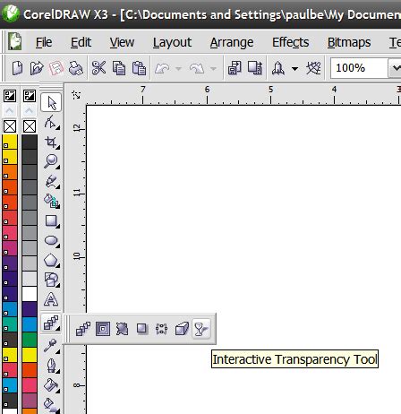 Color Transparancy Application CorelDRAW Graphics Suite CorelDRAW X And Older