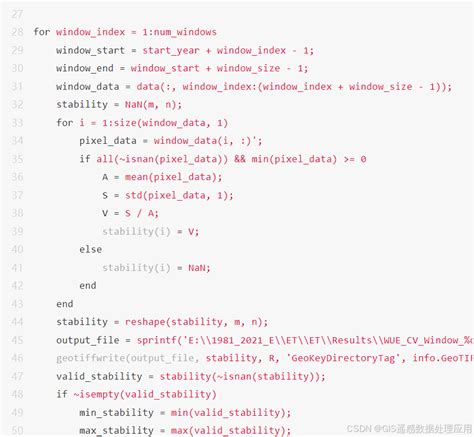 Matlab 设置滑动窗口计算栅格数据的cv变异系数matlab计算ndvi长时间序列栅格cv系数 Csdn博客