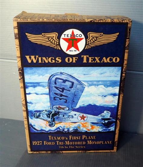 Ertl Collectibles Wings Of Texaco 1927 Ford Tri Motored Monoplane And