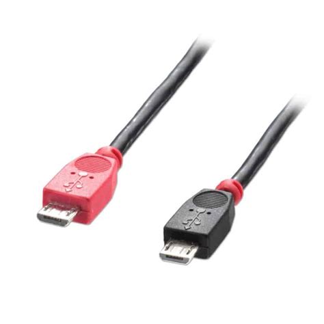 USB 2 0 OTG Cable Black Type Micro B To Micro B 1m The Connectivity Center