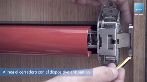 Instalación De Barra Antipánico Quick De Un Punto Tesa Assa Abloy