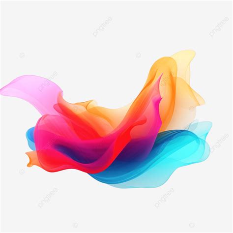 Abstract Colorful Gradient Overlay Light Design Texture Png