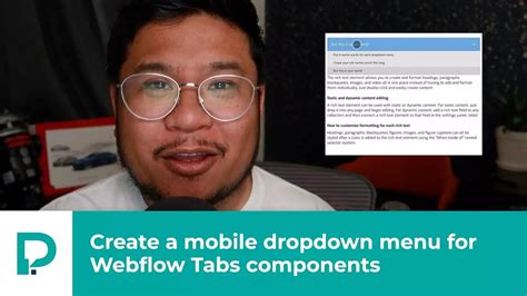Mobile Tabs To Dropdown Video No Code Supply Co