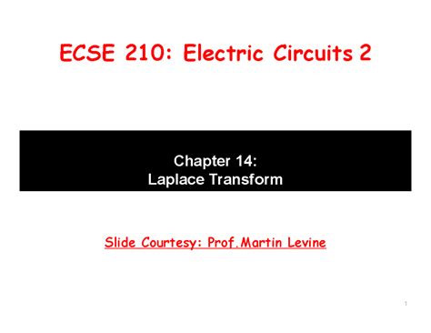 The Laplace Transform Electrical Engineering Second Order Circuits Sinusoidal Sources And