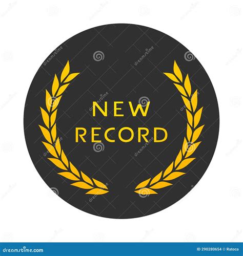 New Record Symbol Stock Vector Illustration Of Victory 290280654