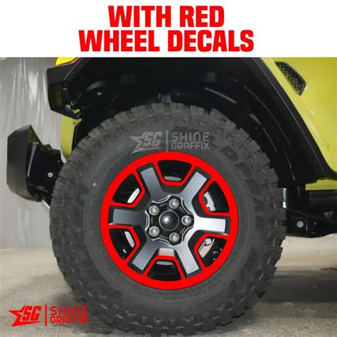 2022 Jeep Gladiato Mojave Wheel Decals
