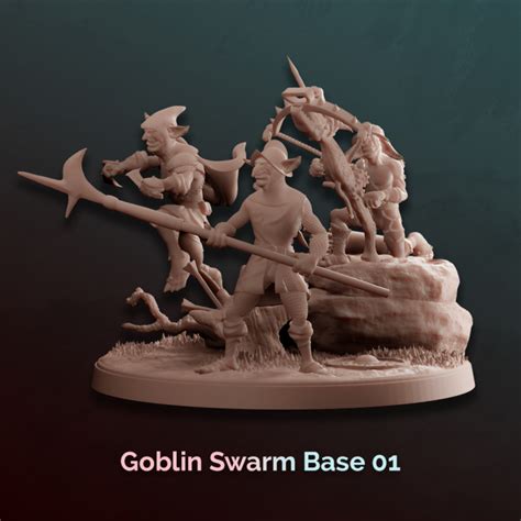 3D Printable Goblins Group 01 By Artificers Mini