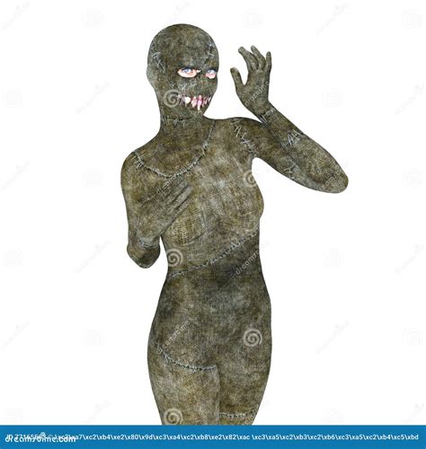 Weibliches Monster Stock Abbildung Illustration Von Hintergrund