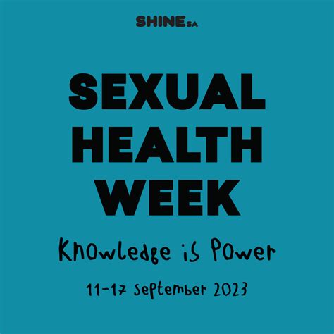 Sexual Health Week Shine Sa