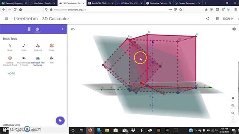 Geogebra 3d Graphing Youtube