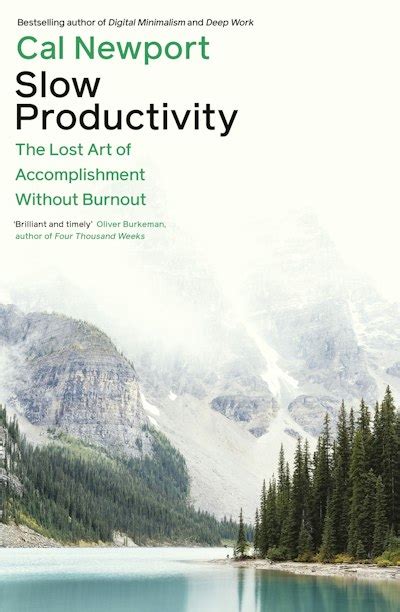 Slow Productivity By Cal Newport Penguin Books Australia