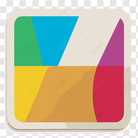 Colorful Colored Square Squares App Icon On A White Background Vector A Simplistic Colorful