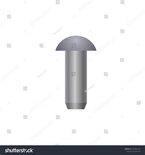 Metal Rivet Vector Illustration Isolated On Stock Vector Royalty Free 1751002235 Shutterstock