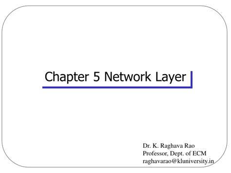 Ppt Chapter 5 Network Layer Powerpoint Presentation Free Download