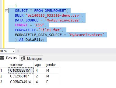 Azure Blob To Azure Sql Database Cannot Bulk Load Because The File Xxxx Csv Could Not Be