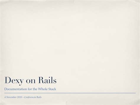 Dexy On Rails Pdf