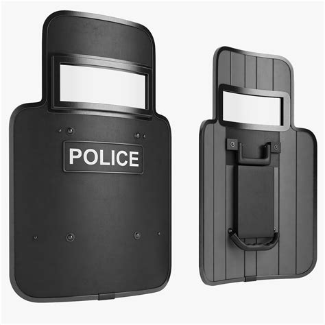 Police Shield 3d Model 6 3ds Fbx Max Obj Unknown Free3d
