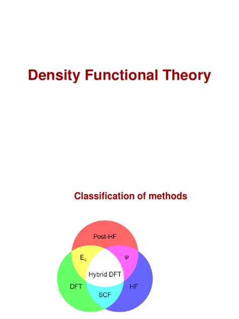 4 Density Functional Theory 1 Pdf Density Functional Theory 4 Density Functional Theory 1 Pdf Density Functional Theory
